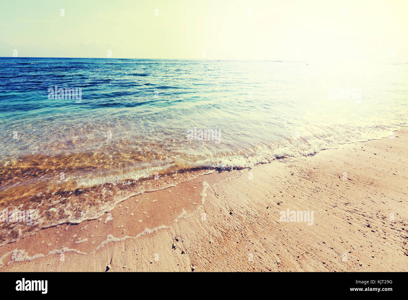 Beautiful ocean beach, Instagram filter Stock Photo - Alamy