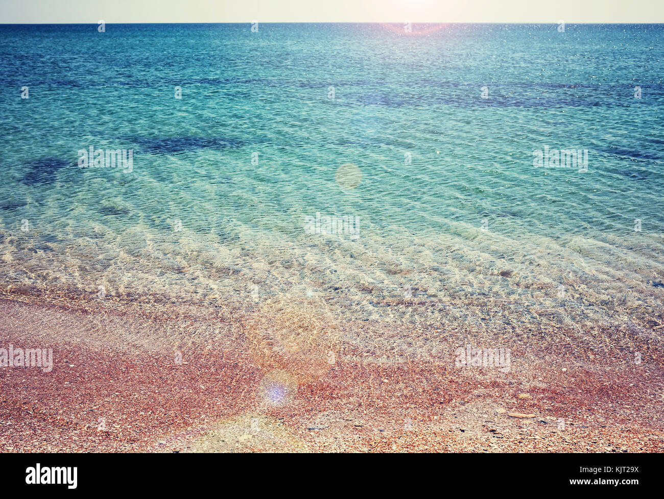 Beautiful ocean beach, Instagram filter Stock Photo - Alamy