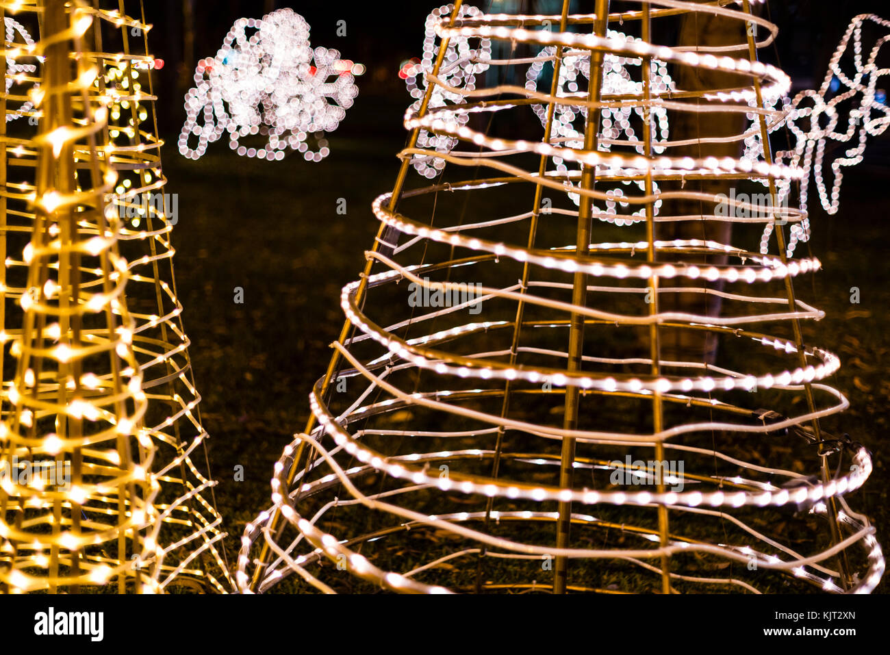 Chritsmas lights in the street, Lima city, Peru Stock Photo - Alamy
