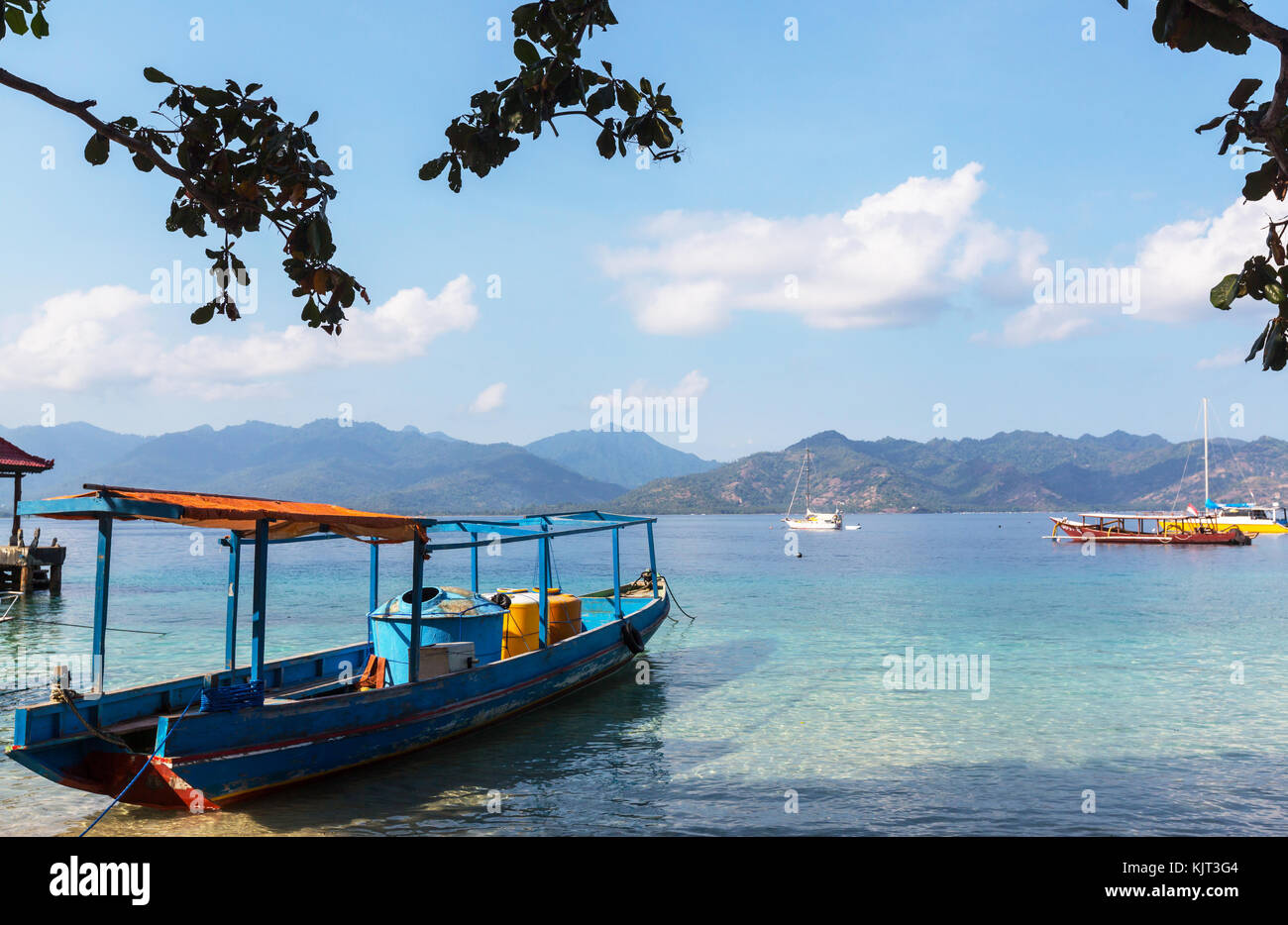 Fishing boats in Bali Stock Photo - Alamy