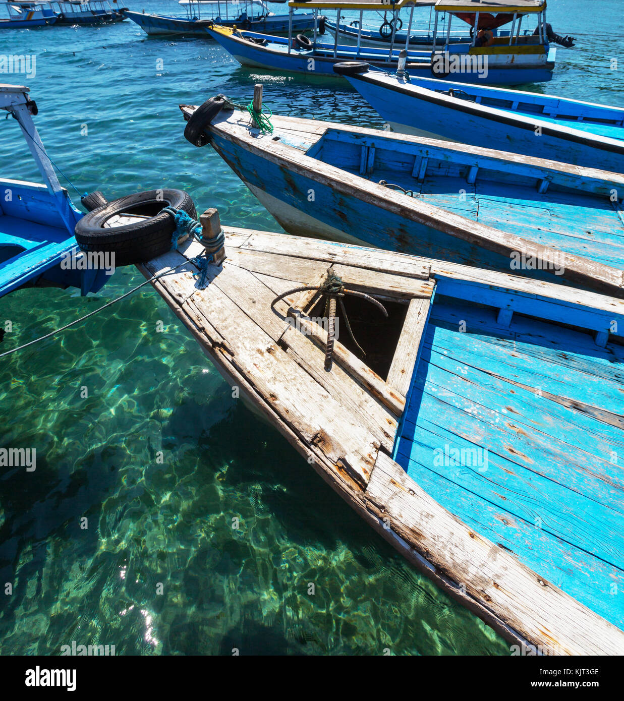 Fishing boats in Bali Stock Photo - Alamy