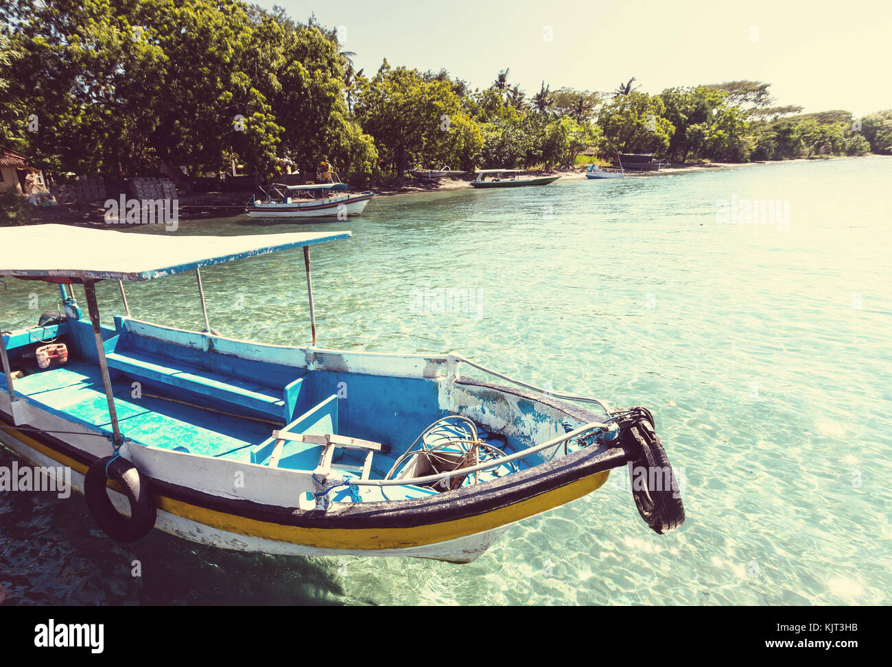 Fishing boats in Bali Stock Photo - Alamy