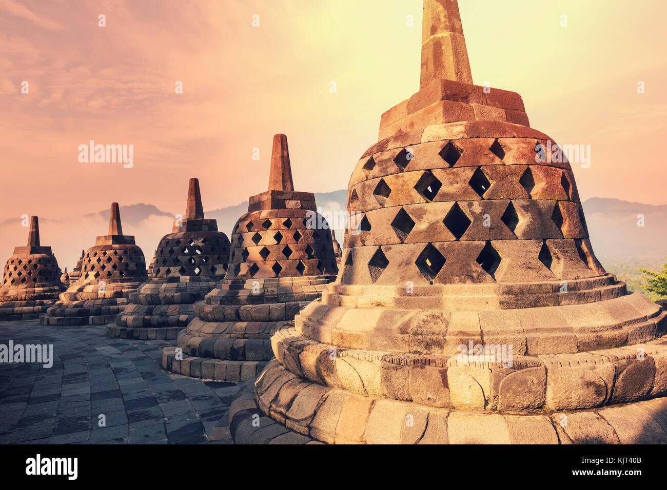 Borobudur Temple,Java, Indonesia Stock Photo - Alamy