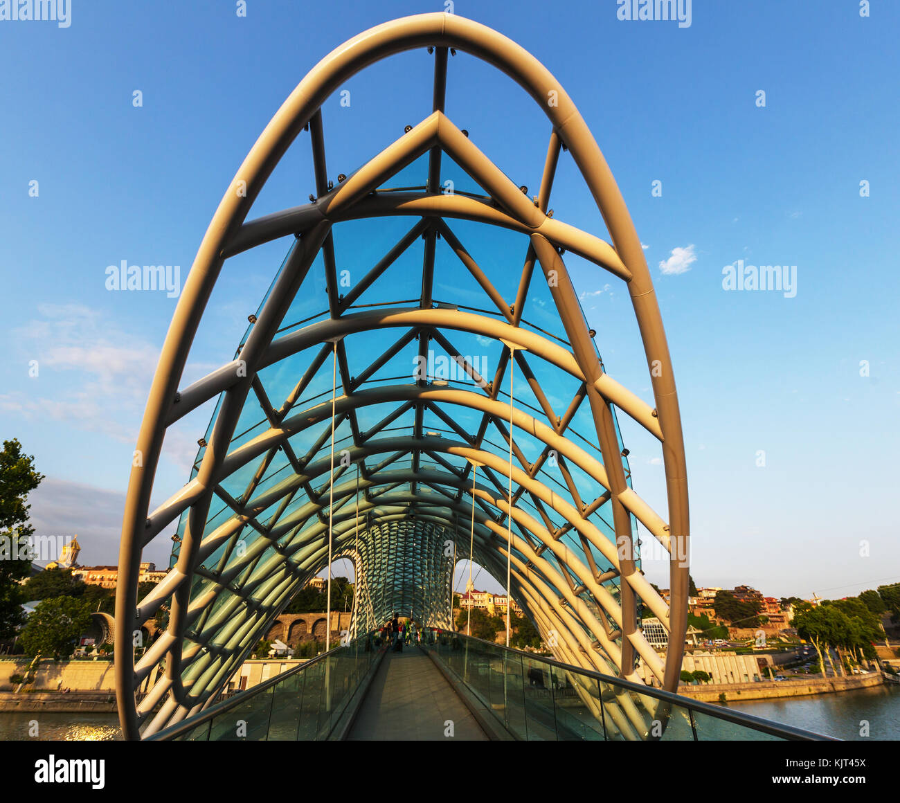 Bridge of Peace in Tbilisi, Georgia Stock Photo - Alamy