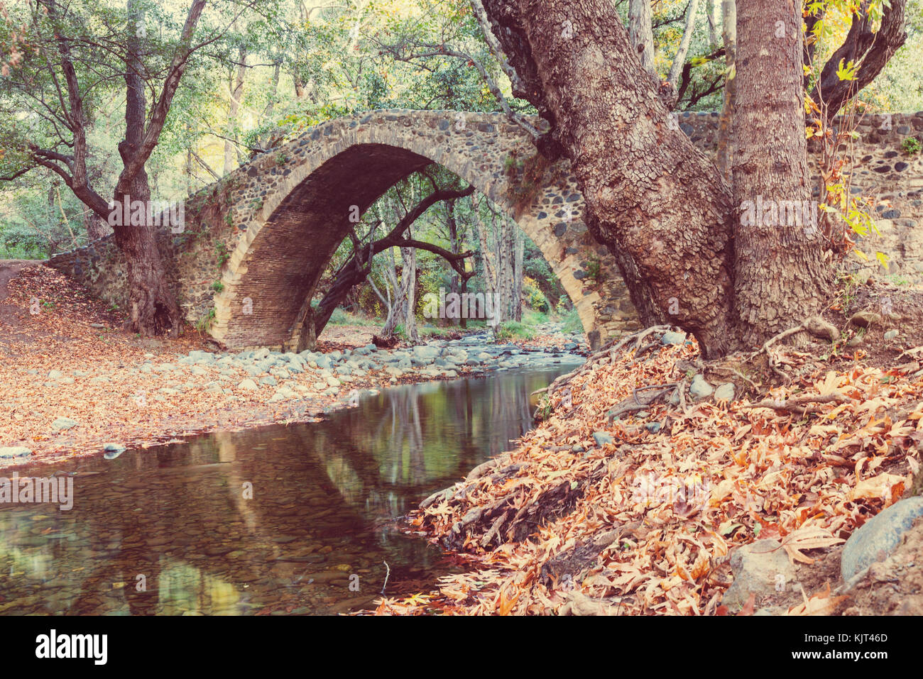 Cyprus medieval kelefos bridge hi-res stock photography and images - Alamy