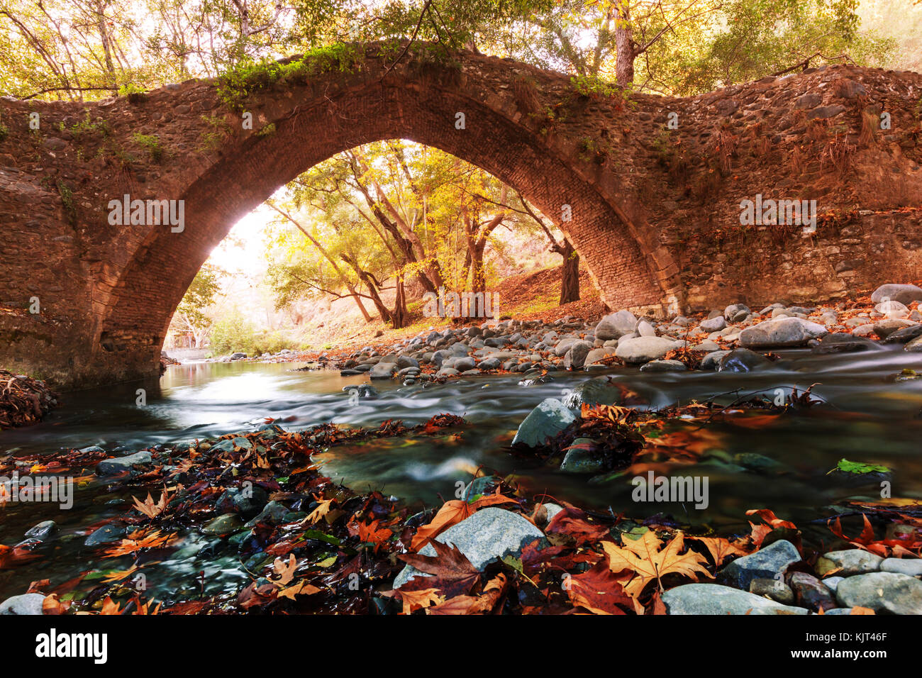 Medieval Venetian bridge in Cyprus Stock Photo - Alamy