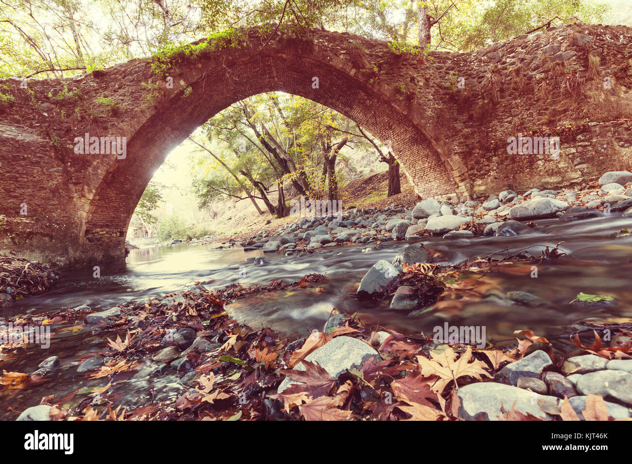Medieval Venetian bridge in Cyprus Stock Photo - Alamy