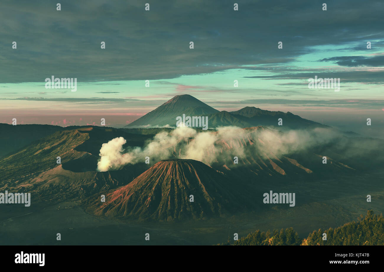 Bromo Volcano at Java, Indonesia Stock Photo - Alamy