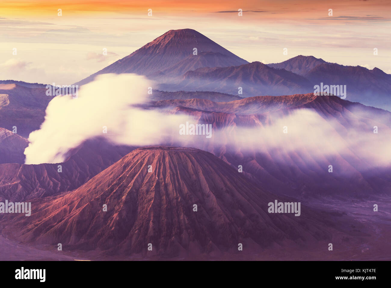Bromo Volcano at Java, Indonesia Stock Photo - Alamy