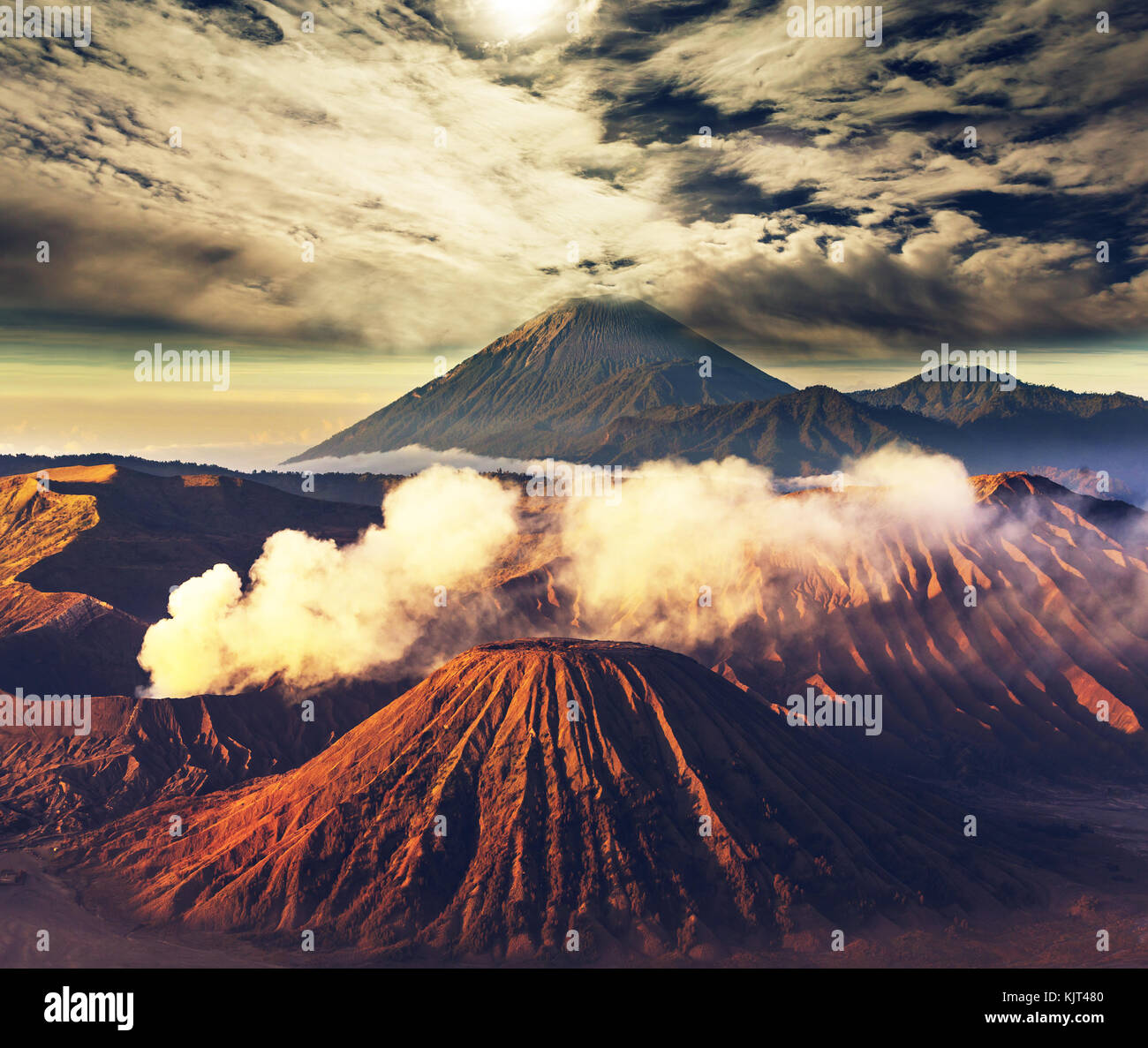 Bromo Volcano at Java, Indonesia Stock Photo - Alamy
