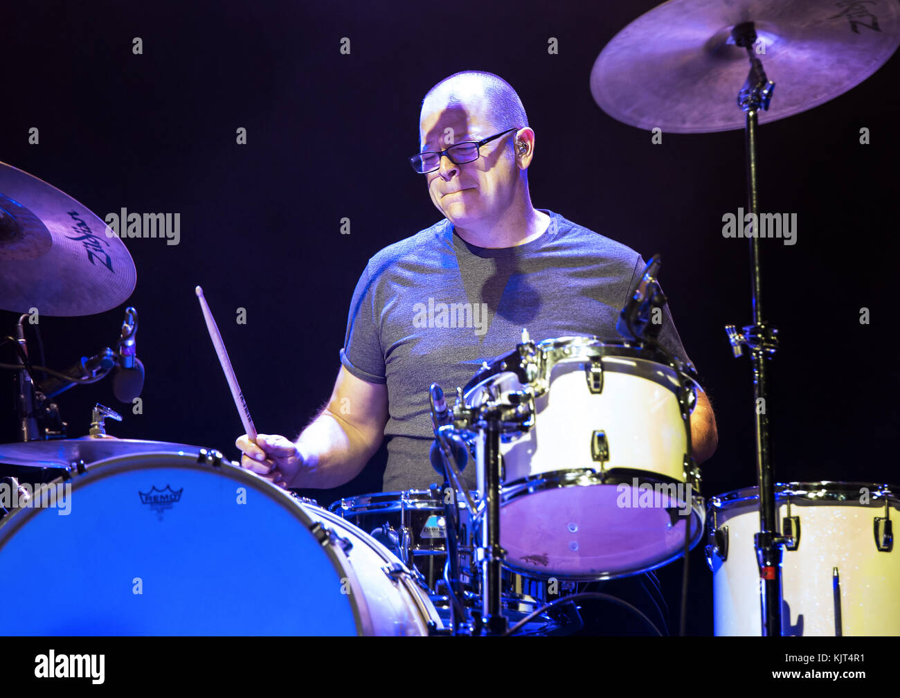 Weezer performing at Manchester O2 Apollo Featuring: Weezer, Patrick ...