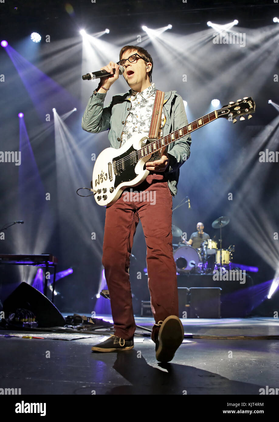 Weezer performing at Manchester O2 Apollo Featuring: Weezer, Rivers ...