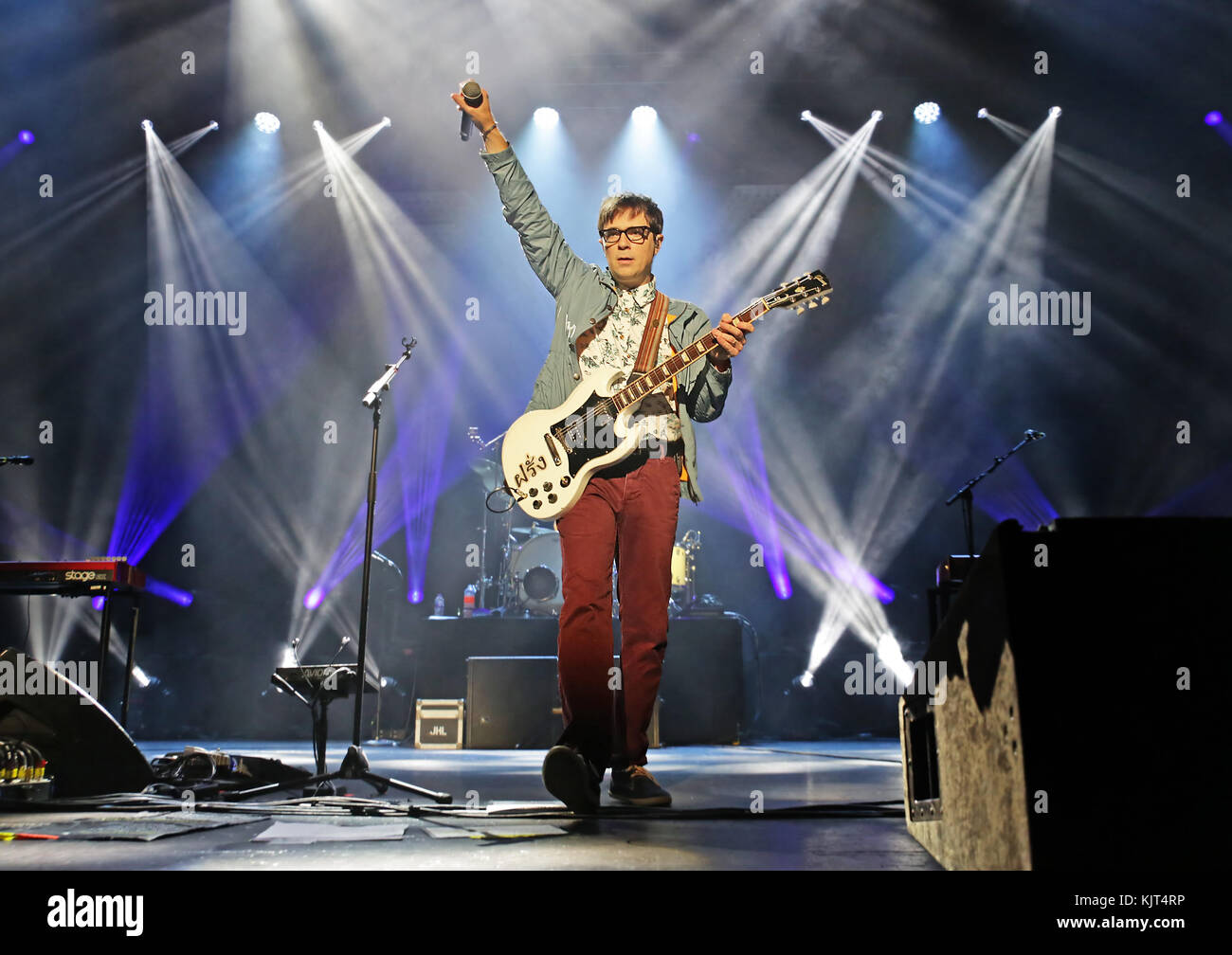 Weezer performing at Manchester O2 Apollo Featuring: Weezer, Rivers ...