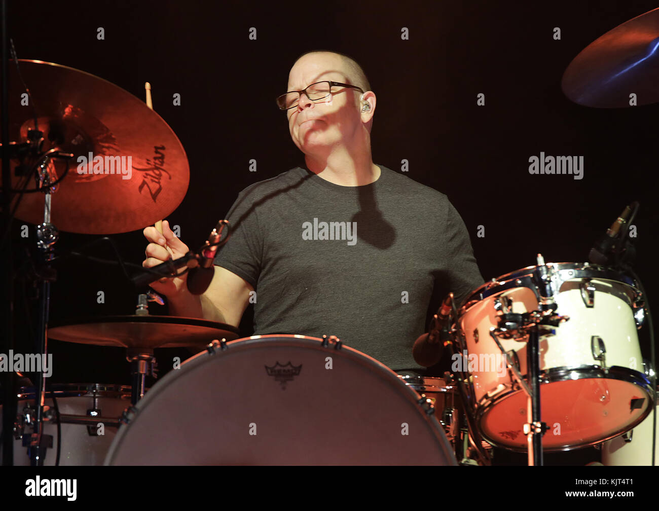 Weezer performing at Manchester O2 Apollo Featuring: Weezer, Patrick ...