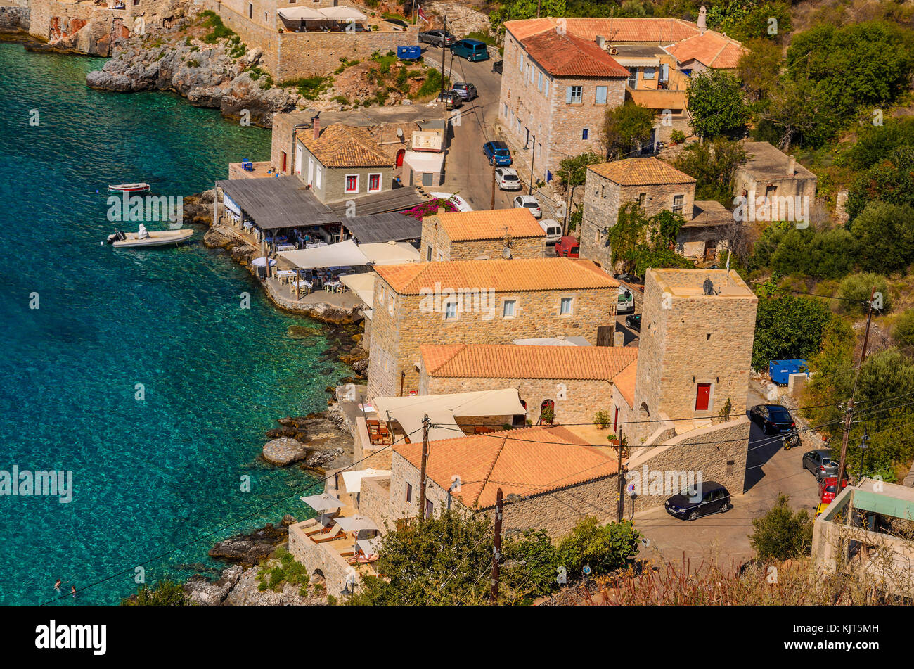 the picturesque coastal village of Limeni is one of the most popular ...