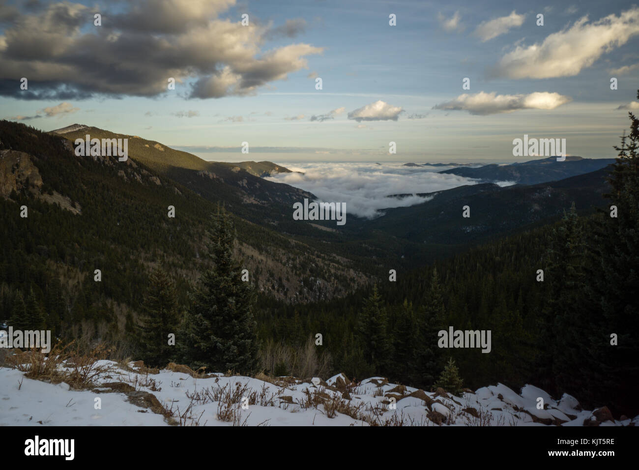 From high in the Arapahoe National Forest, near Evergreen, Colorado ...