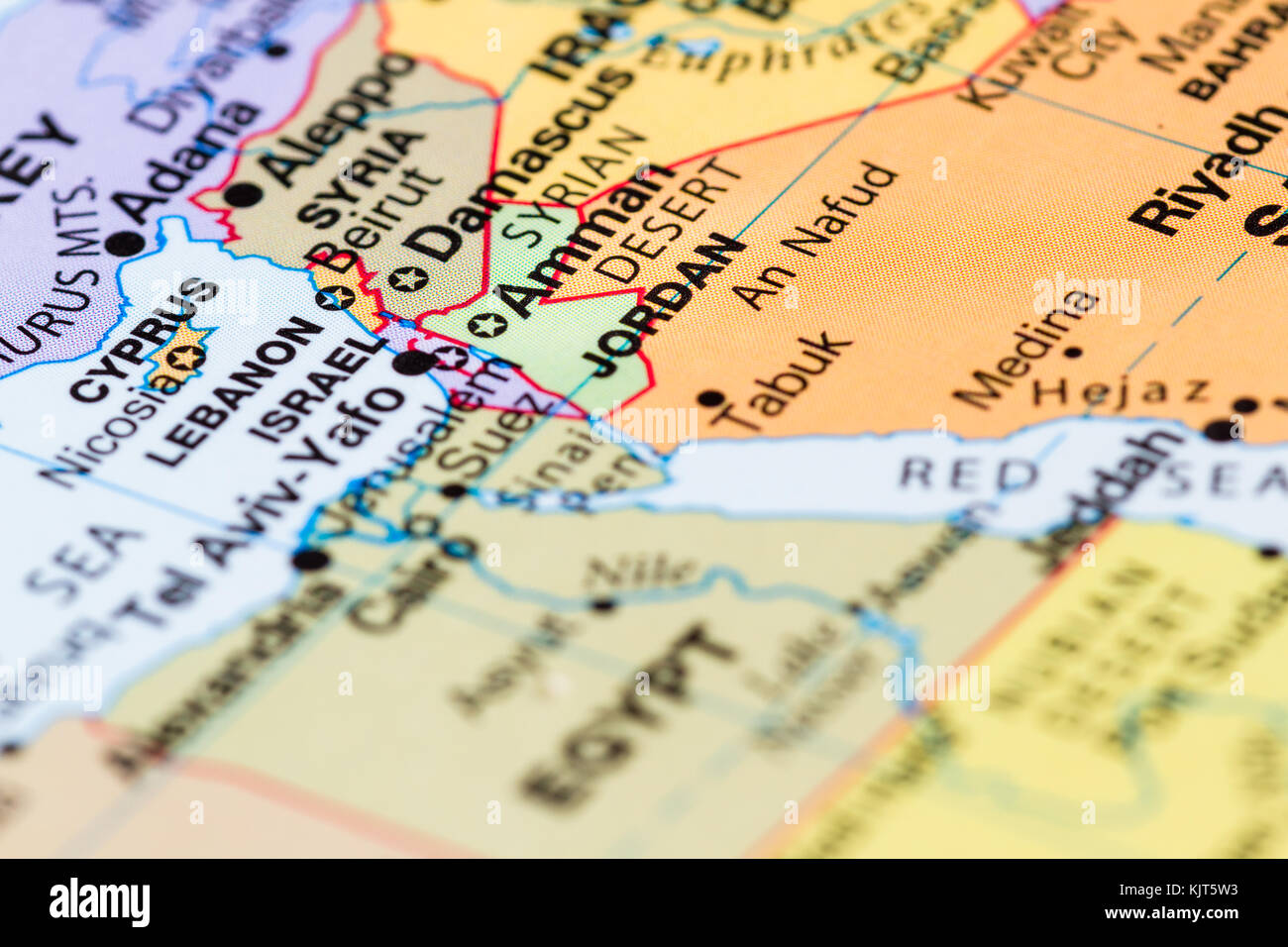 Amman jordan map hi-res stock photography and images - Alamy