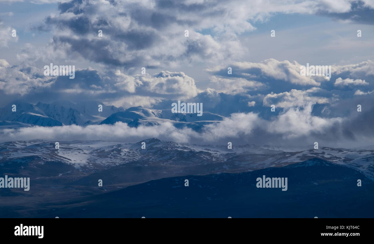 Cloudy weather in mountains, cloudy and fog Stock Photo - Alamy