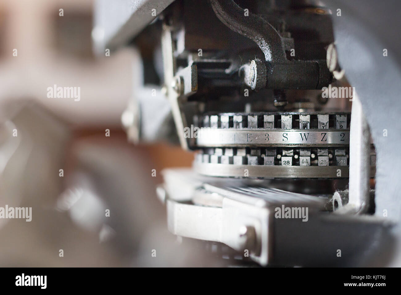 Closeup detail of a vintage dog tag labeling system Stock Photo - Alamy