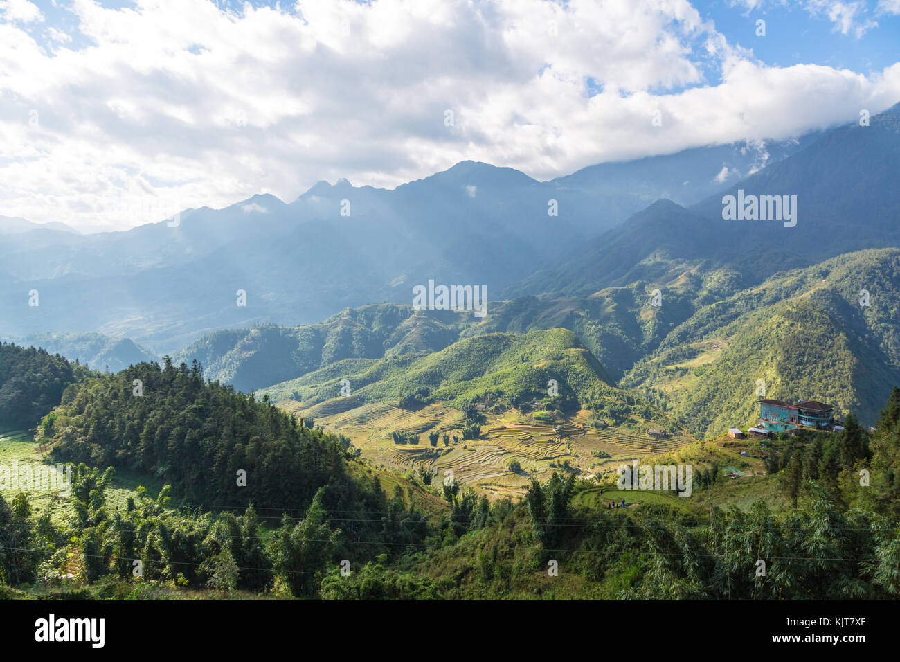 Landscape of Sapa valley in Vietnam Stock Photo - Alamy