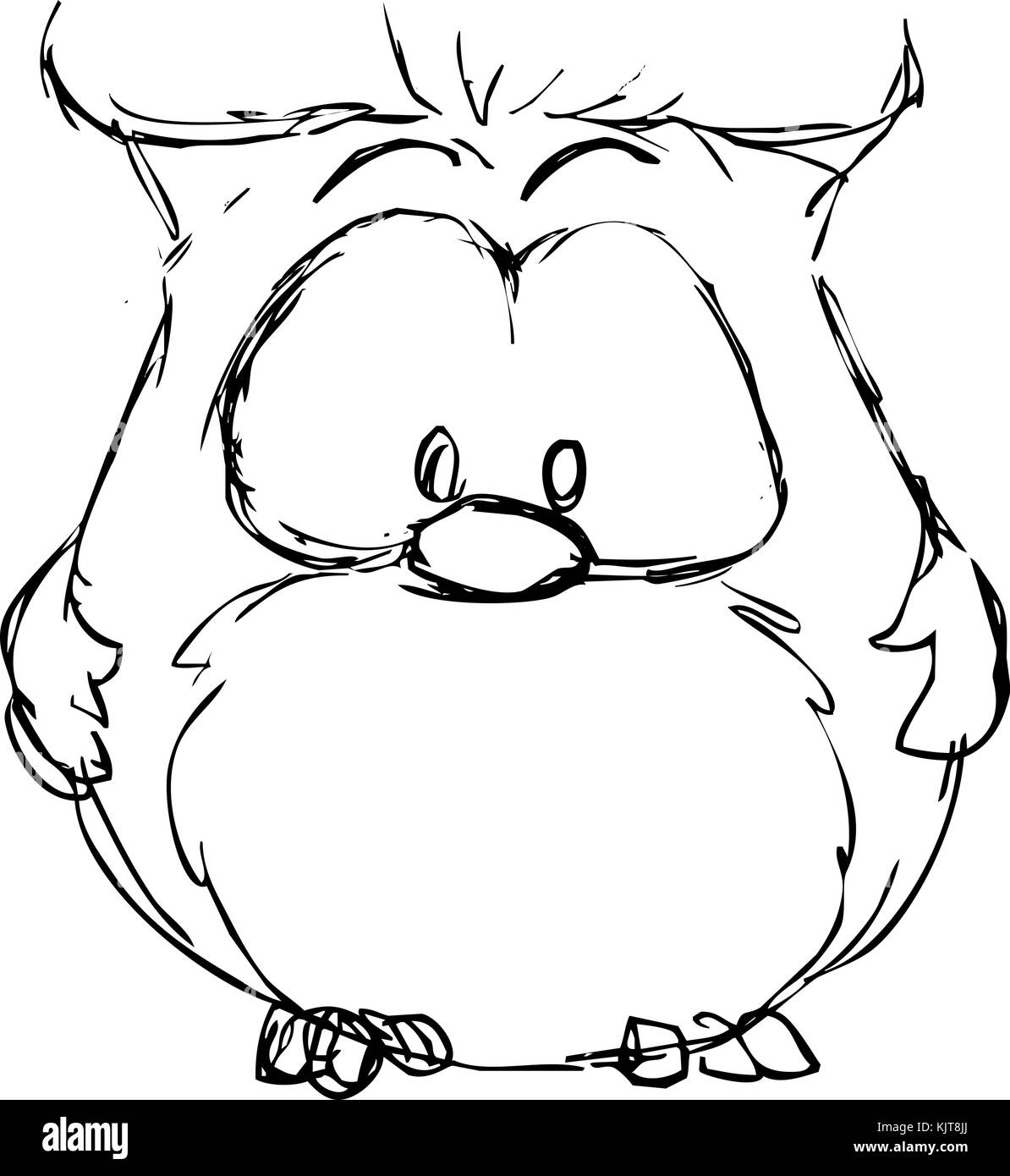 Very small owl Stock Vector Images - Alamy