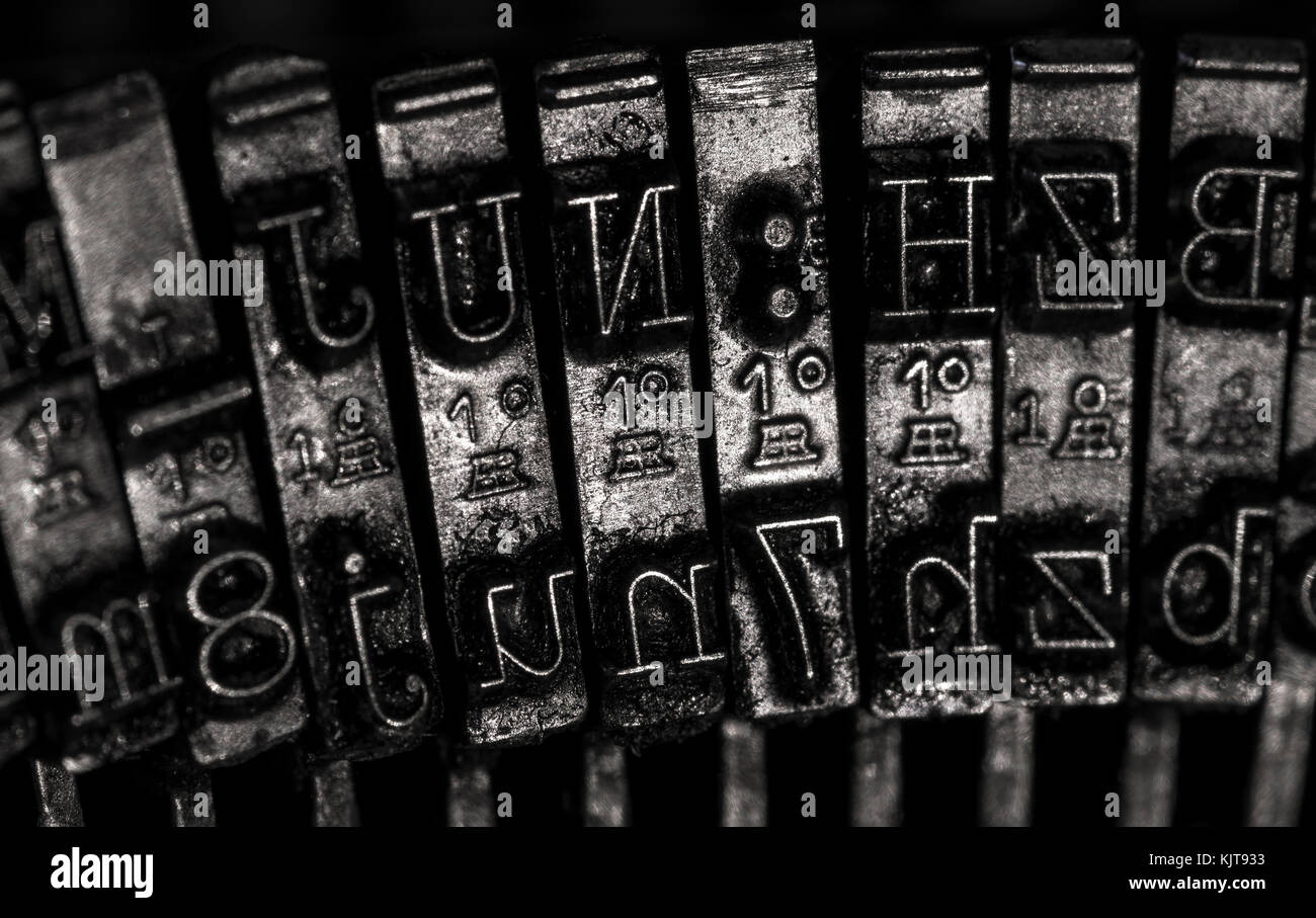 Old Typing Machine High Resolution Stock Photography and Images - Alamy