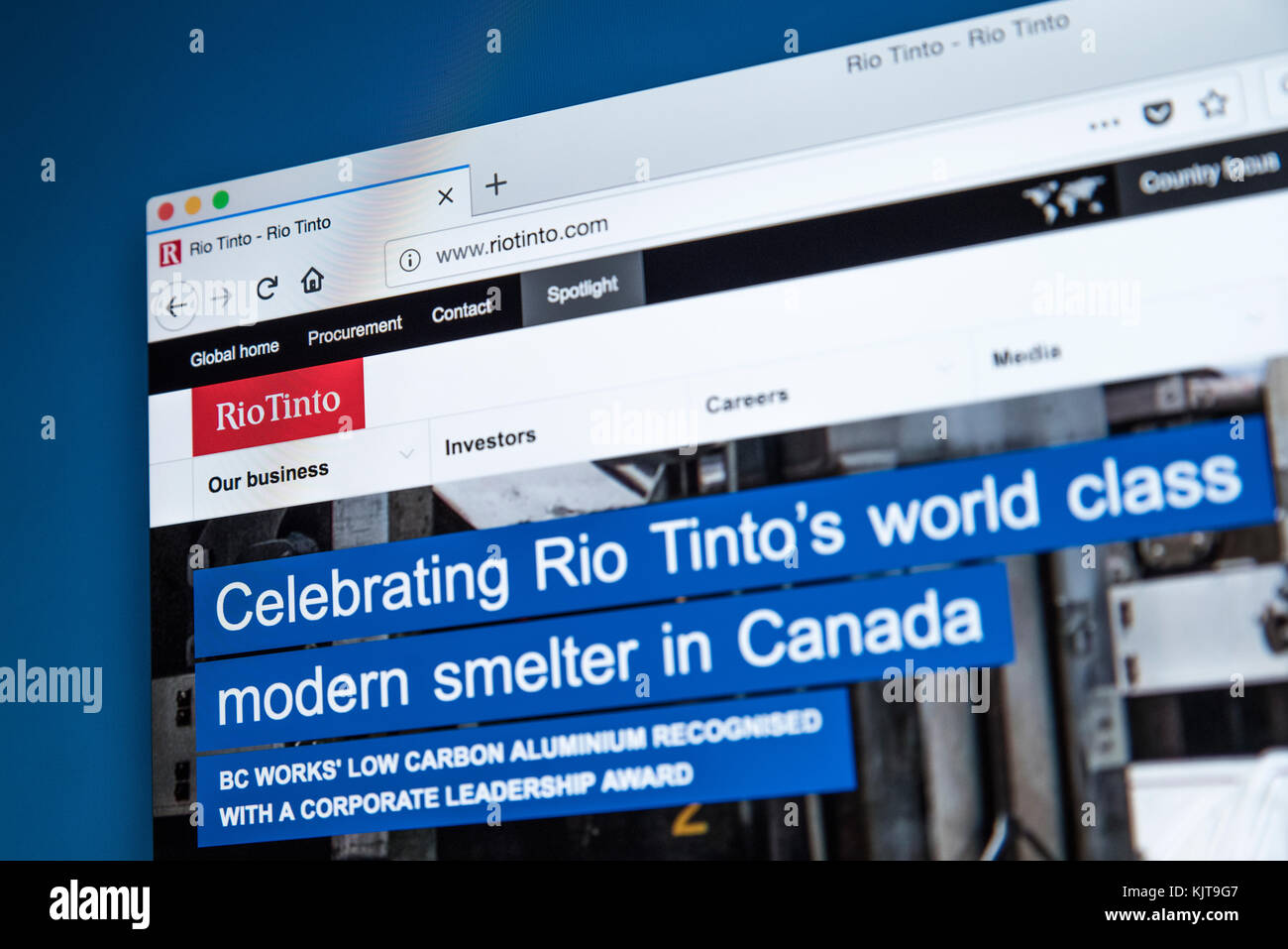 Rio tinto sign hi-res stock photography and images - Alamy