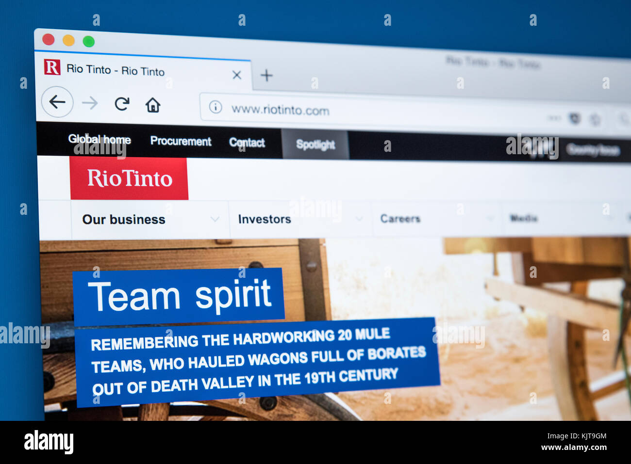 Rio tinto sign hi-res stock photography and images - Alamy