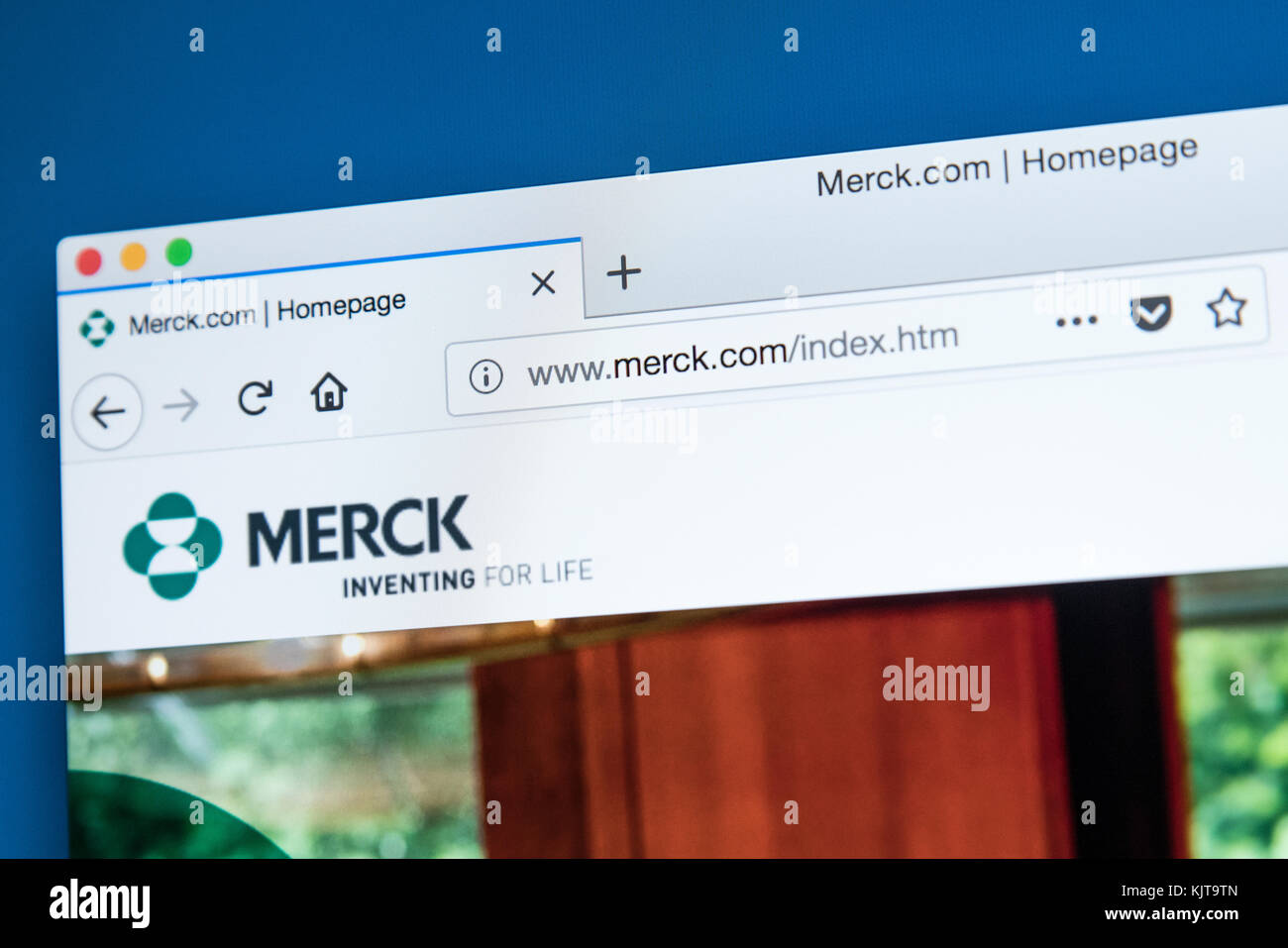 LONDON, UK - NOVEMBER 25TH 2017: The homepage of the official website ...