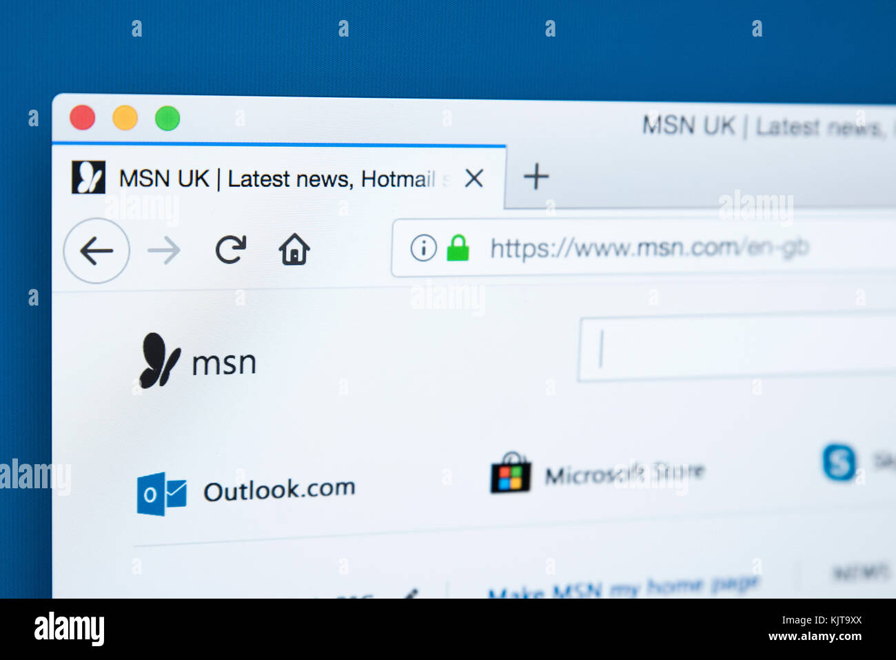 LONDON, UK - NOVEMBER 25TH 2017: The homepage of the official website ...