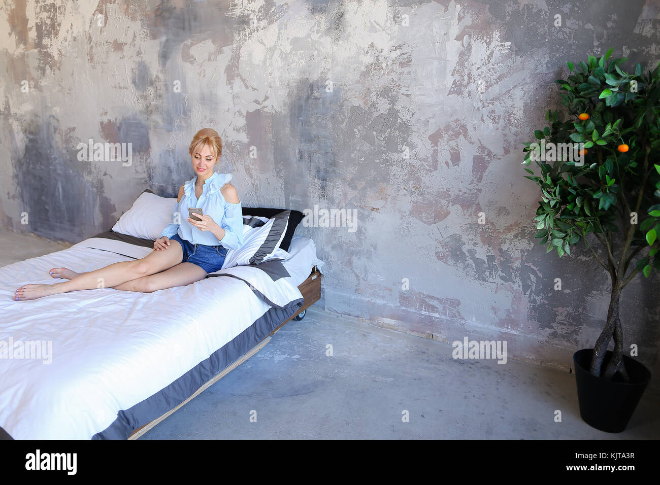 Beautiful woman resting talking hi-res stock photography and images - Alamy