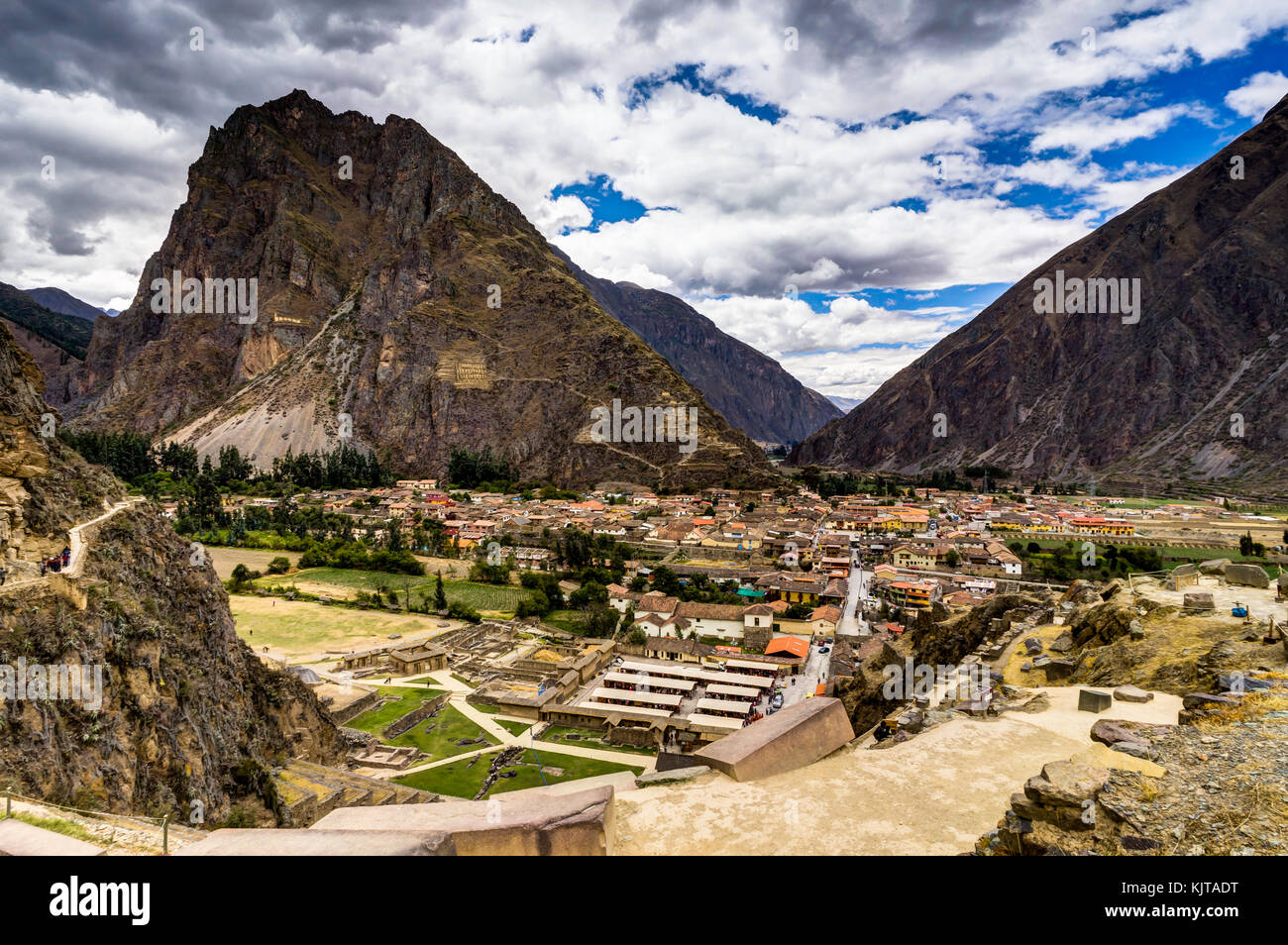 Photo taken in August 2017 in Peru, South America: View over ...