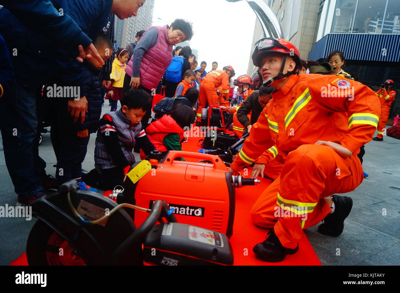 The display area to prevent fire, police for the public to teach about ...