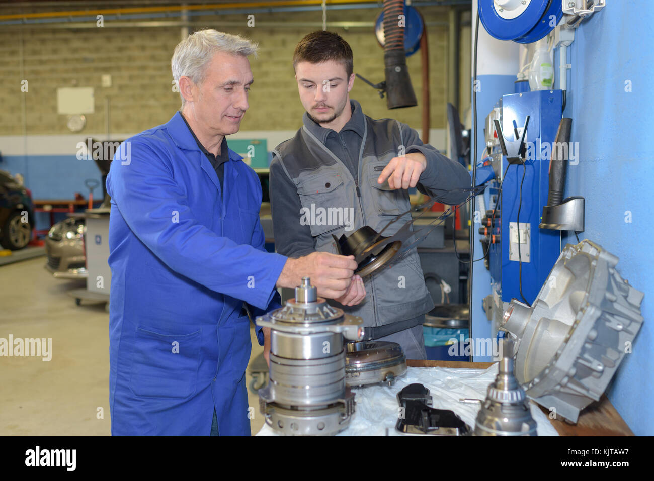 trainee mechanic at work Stock Photo - Alamy