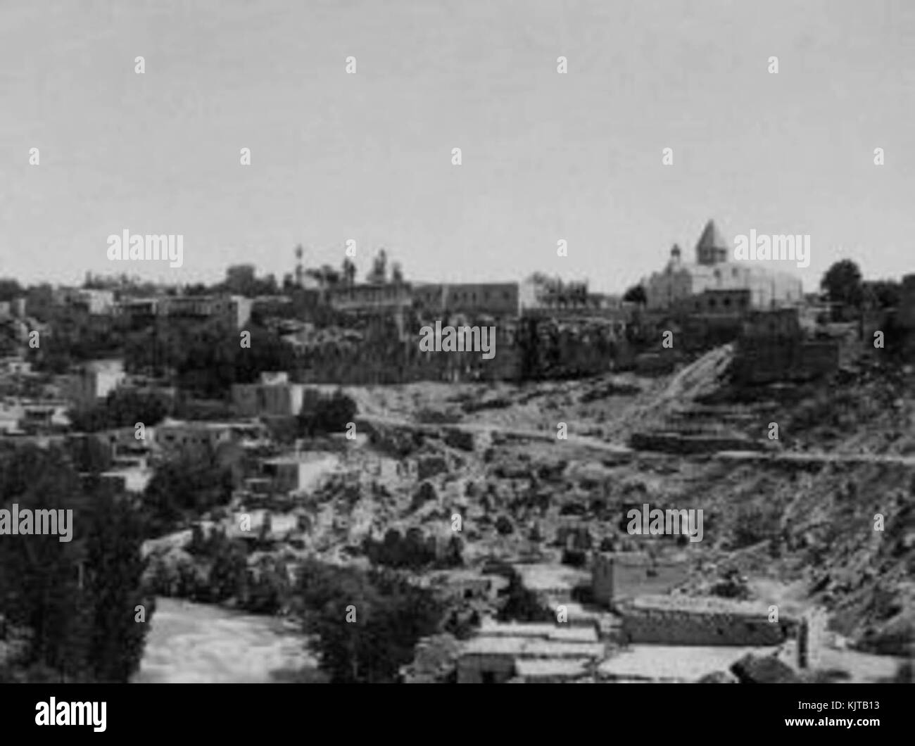 Dzoragyugh neighbourhood of old Yerevan in the 19th century Stock Photo ...