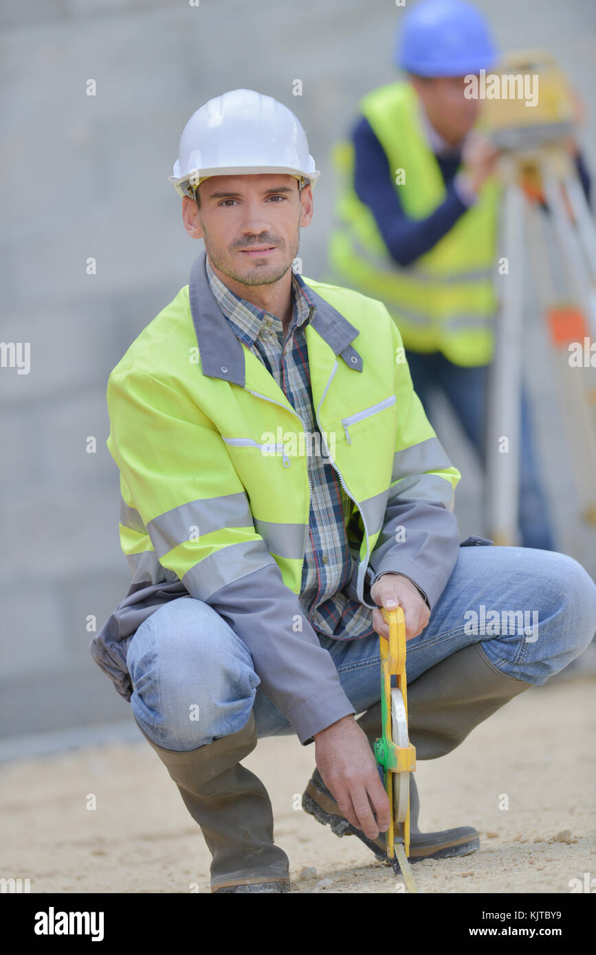 Portrait of surveyor Stock Photo - Alamy