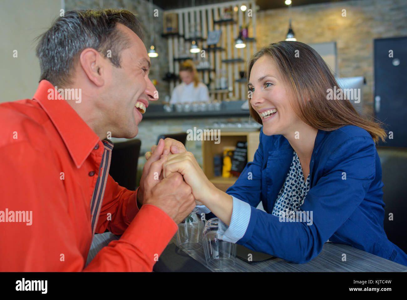 couple laughing on a joke Stock Photo - Alamy