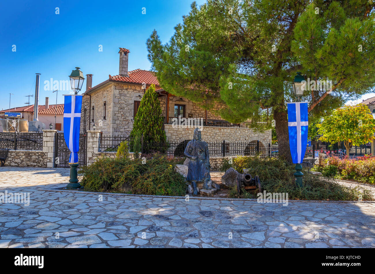 Theodoros Kolokotronis Statue. He was a Greek general and the pre ...