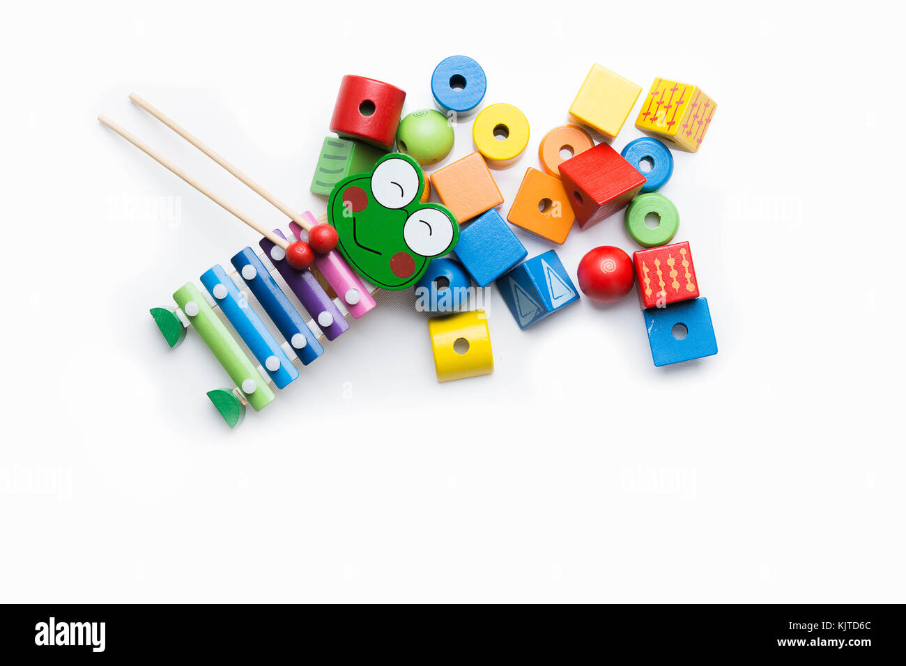 Toys blocks, multicolor wooden building bricks, heap of colorful game ...