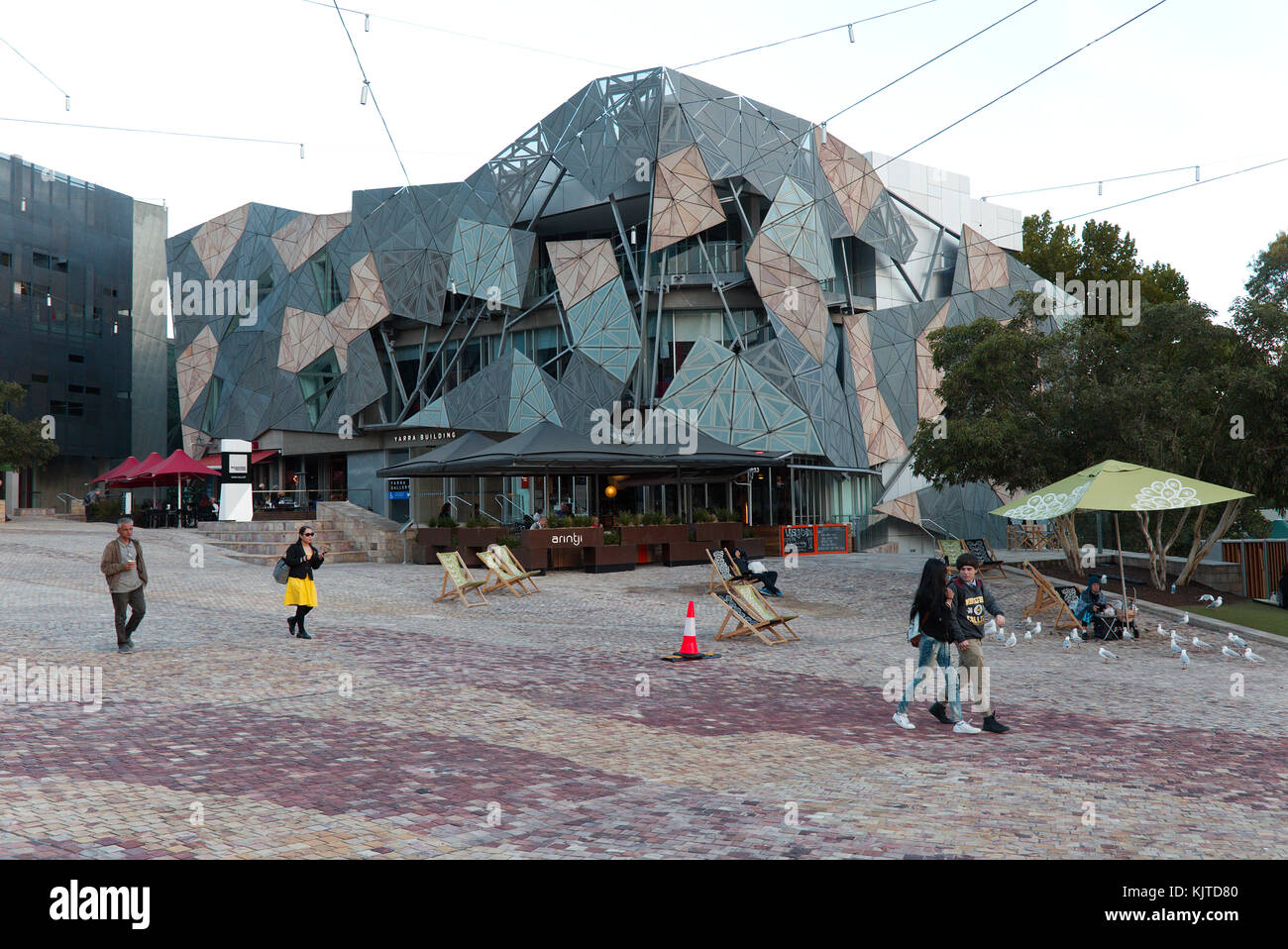 Federation Square Melbourne Victoria Australia Stock Photo - Alamy