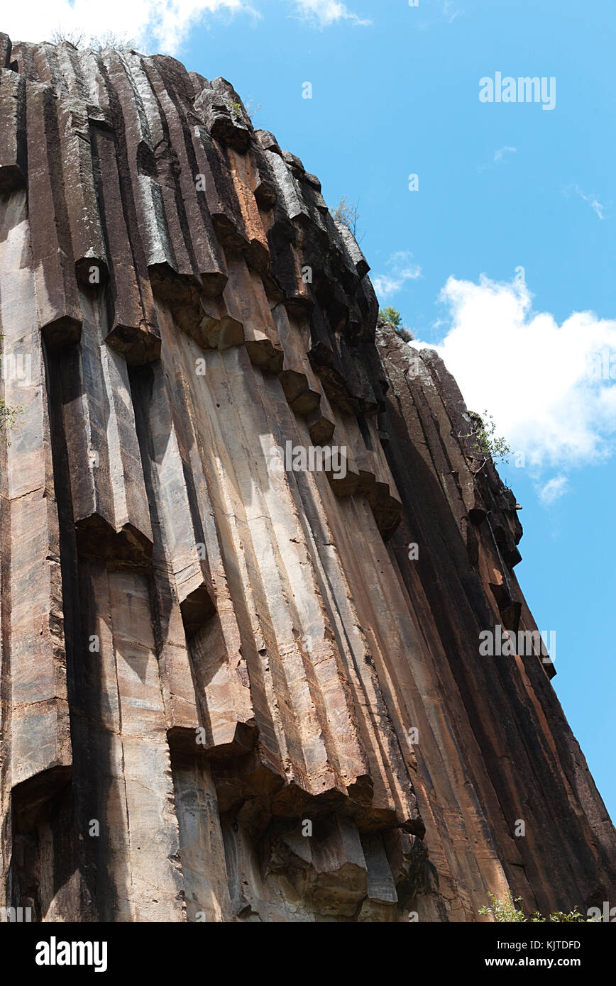 Sawn Rocks is a 40 metre basalt cliff face featuring perpendicular ...