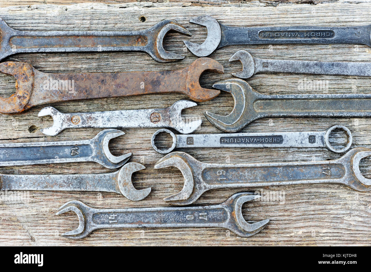 Old wrenches hi-res stock photography and images - Alamy
