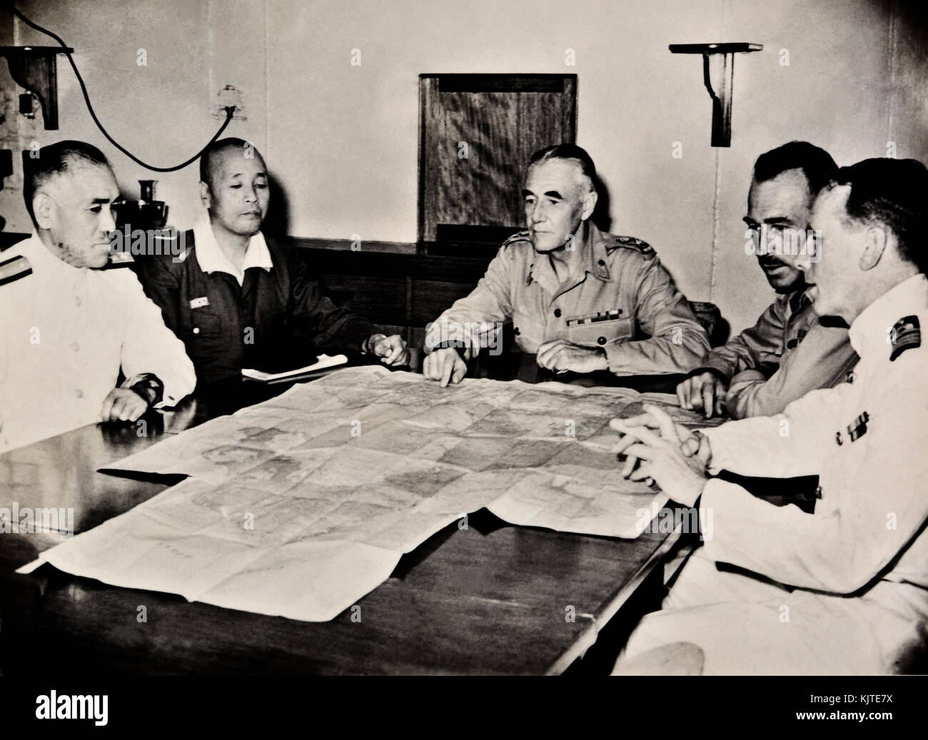 Japanese surrender to the Allies in The Theatre of war in the Far East ...