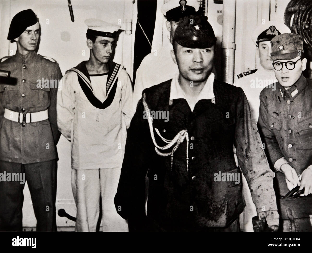 Japanese surrender to the Allies in The Theatre of war in the Far East ...