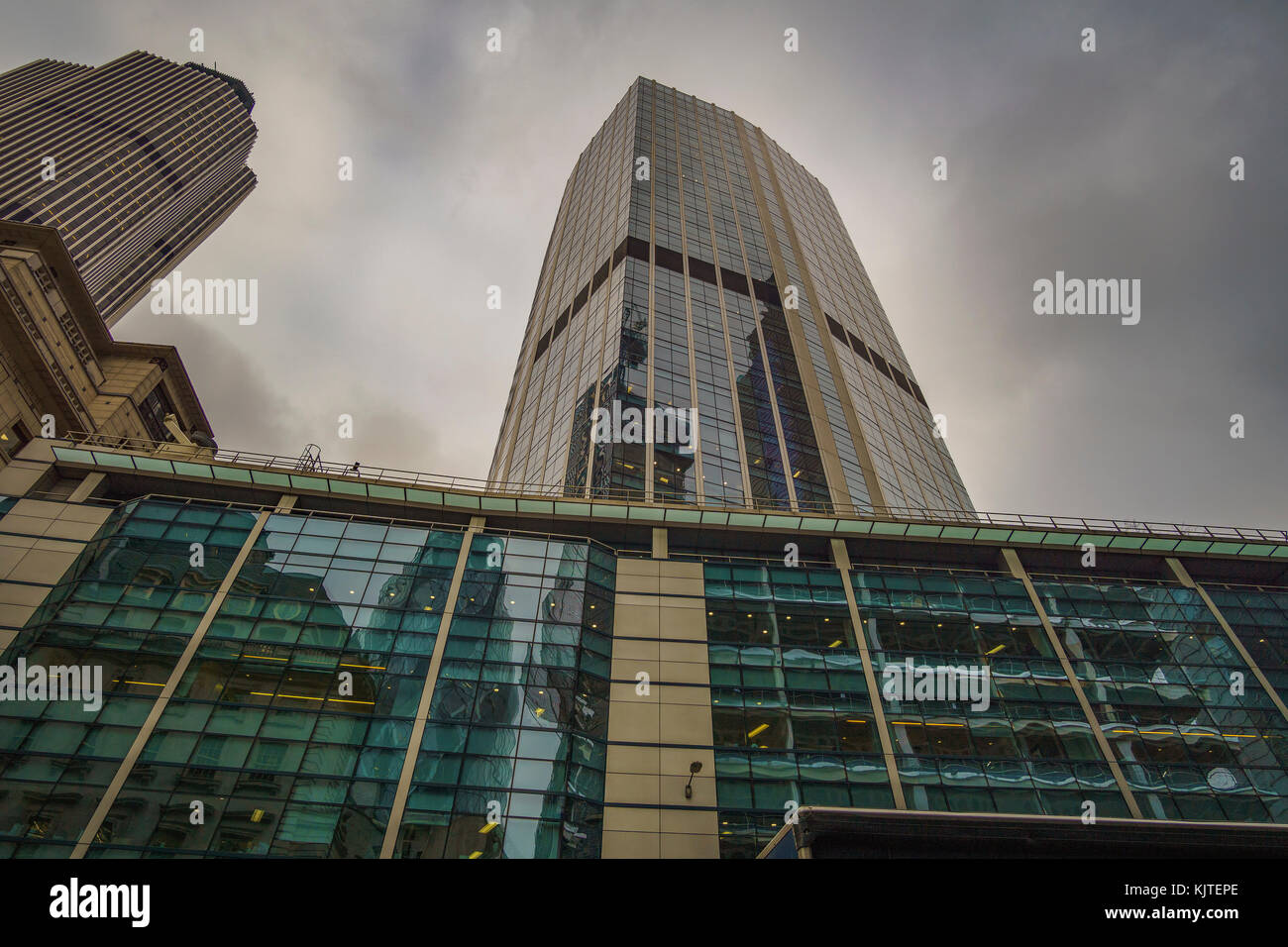 Modern architectural buildings in central London city, England, United ...