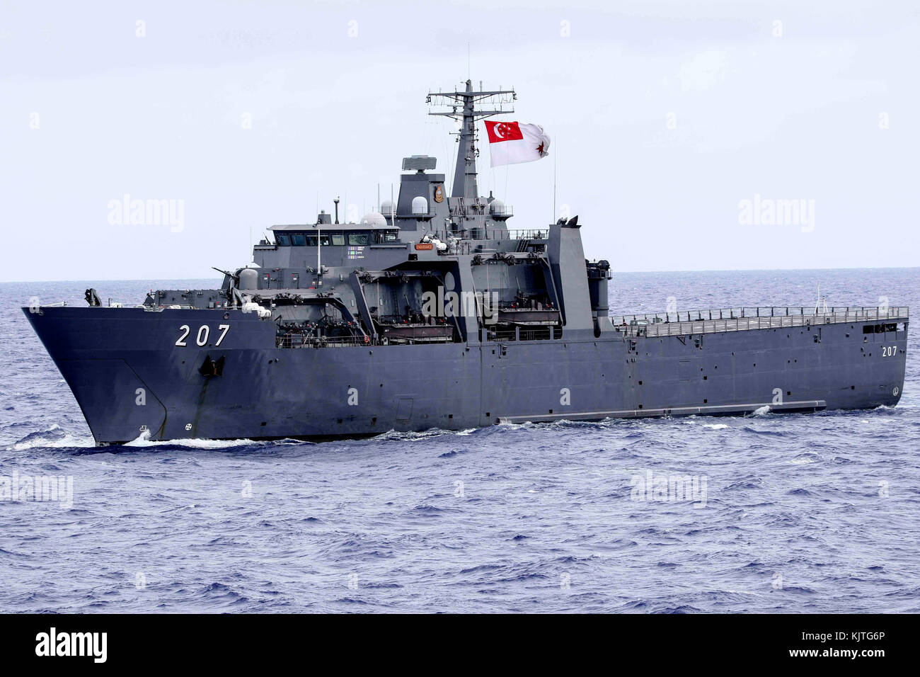 The Singaporean Navy Endurance-class landing platform dock ship RSS ...