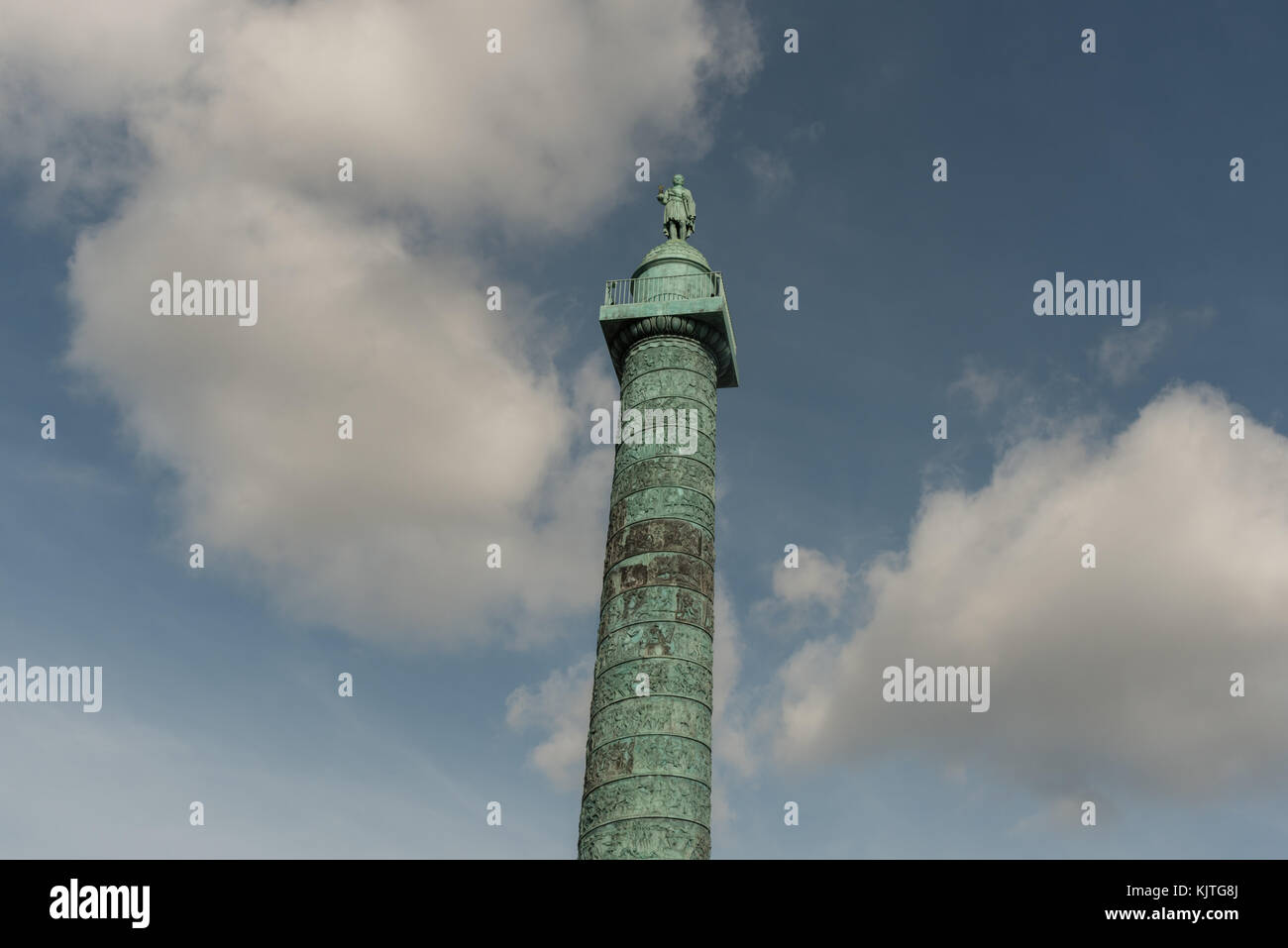 The Vendôme Column with the statue of Napoleon in Paris Stock Photo - Alamy