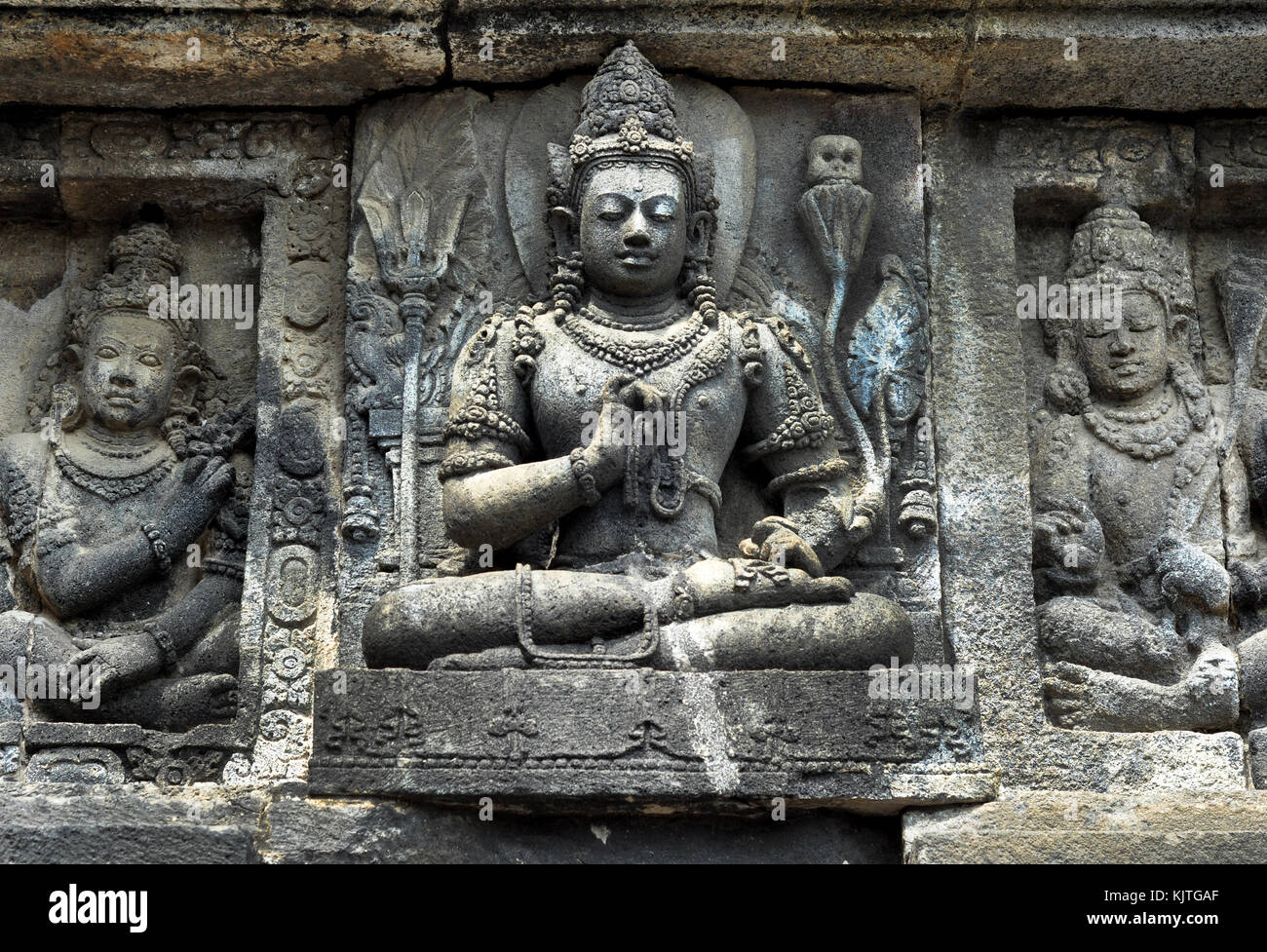 Prambanan Temple Relief Stock Photo - Alamy