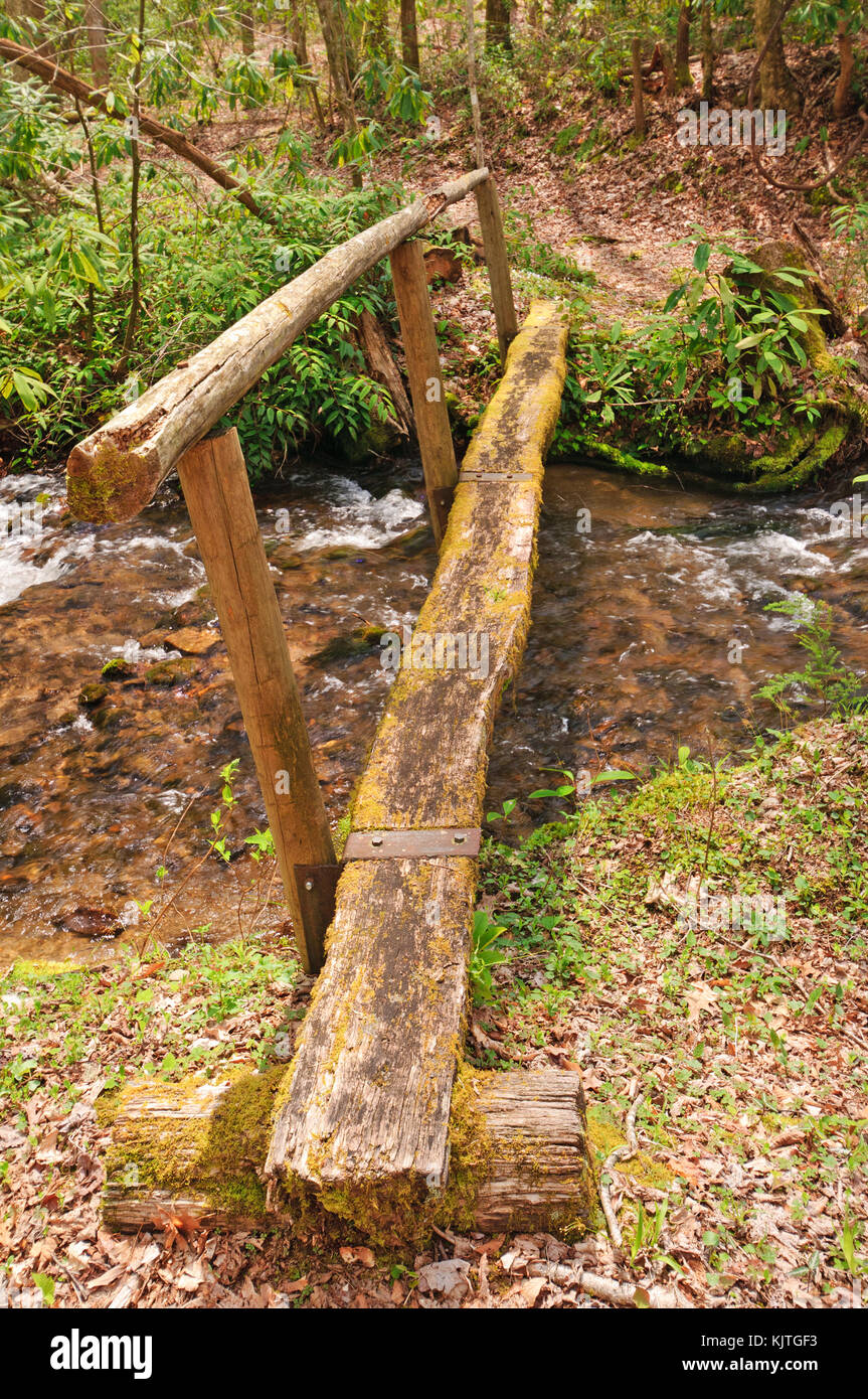 Log footbridge hi-res stock photography and images - Alamy
