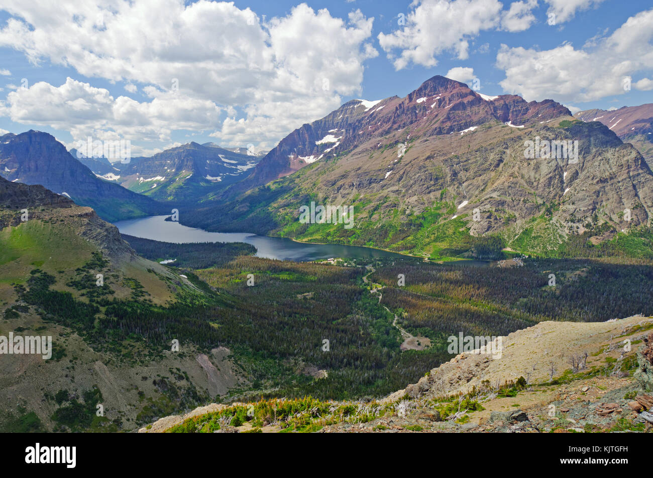The Two medicine valley from the scenic point trail Stock Photo - Alamy